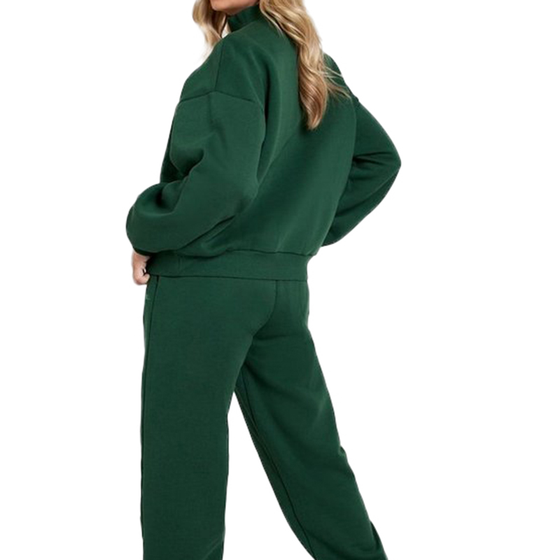 China ECOGARMENTS OVERSIZED HALF ZIP TRACKSUIT WITH BAMBOO FABRIC ...