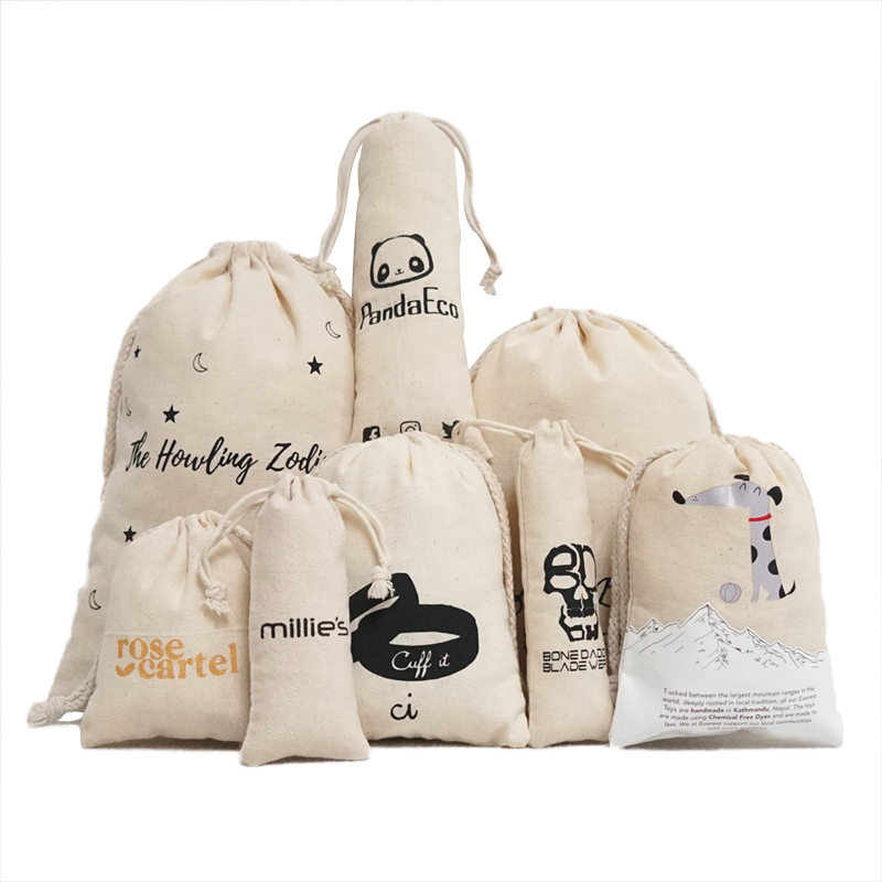 China Cotton and Linen Custom Logo Drawstring Bags Manufacturer and ...